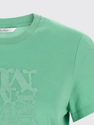 Max Mara Cotton Logo T-shirt - Green
