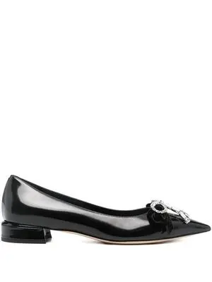 JIMMY CHOO Auria Leather Ballet Flats - Multicolor