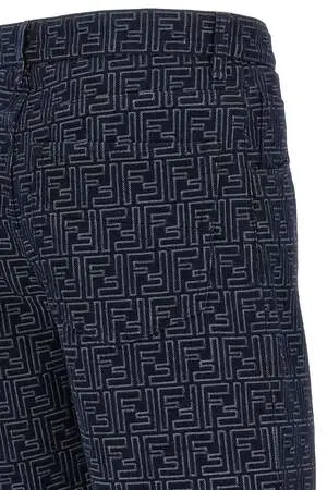 Fendi Bermuda Jeans Jacquard Ff