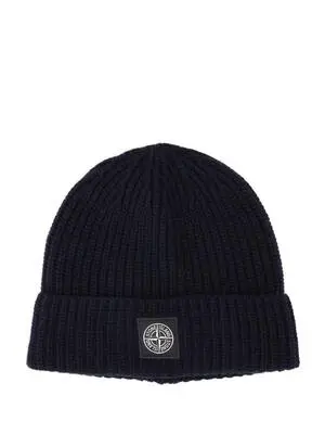 Stone Island Geelong Rws Wool Beanie - Blue