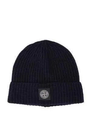 Stone Island Wool Beanie - Blue