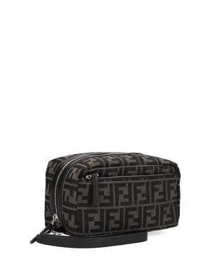 Fendi Ff Zucca Jacquard Compact Beauty Case - Black