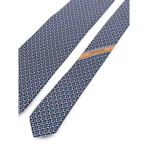 FERRAGAMO Silk Neck Ties - Blue