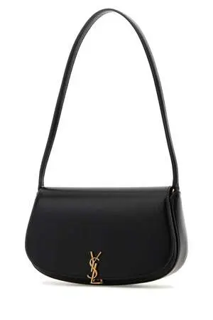 Saint Laurent Leather Demi Lune Shoulder Bag