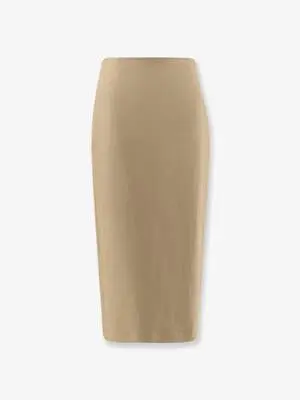 Max Mara Mxsveranda Linen Midi Skirt - Multicolor