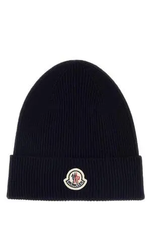Moncler Wool Beanie Hat - Blue