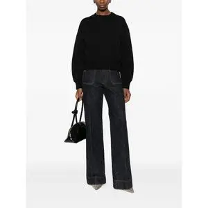 Gucci Embroidered Crew Neck Crop Jumper