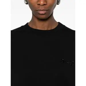 Gucci Embroidered Crew Neck Crop Jumper