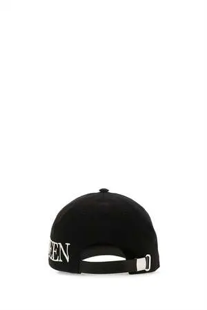 Alexander McQueen Gabardine Baseball Cap