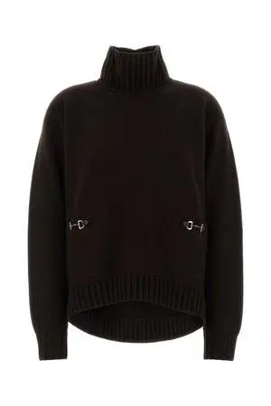 Gucci Wool Blend Oversize Sweater - Brown