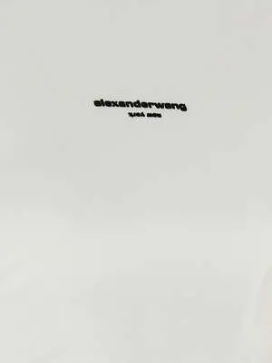 Alexander Wang Ls Tee W/logo Print' T-shirt - White