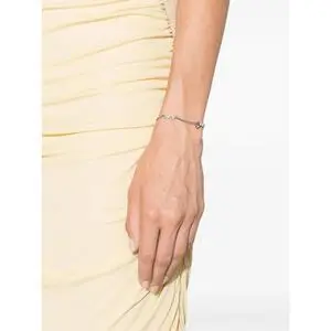 Saint Laurent Logo Detail Curb Chain Bracelet
