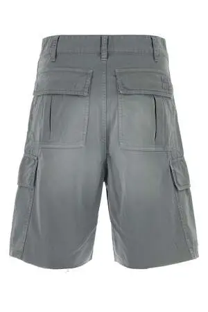 Miu Miu Grey Twill Bermuda Shorts