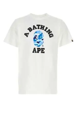 A BATHING APE Cotton Abc Camo Collage T-shirt - White