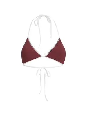 Brunello Cucinelli Triangle Bikini Top - Multicolor
