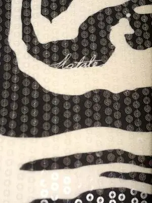 ROTATE BY BIRGER CHRISTENSEN Sequined Zebra Dress