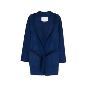 Max Mara Oversized Cashmere Coat - Blue