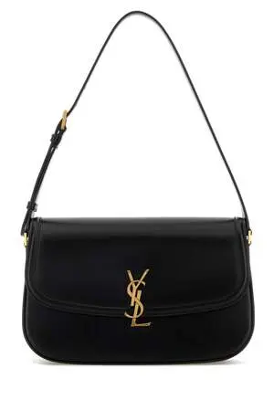 Saint Laurent Leather Medium Solferino Shoulder Bag - Black