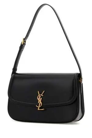Saint Laurent Leather Medium Solferino Shoulder Bag - Black