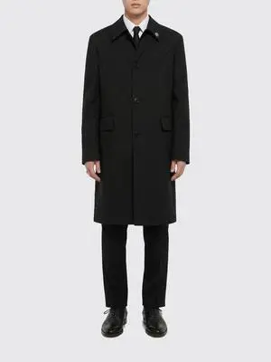 Gucci Single Breasted Polyester Coat - Black