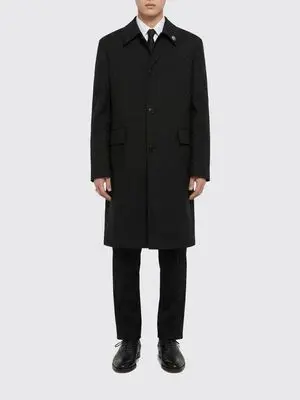 Gucci Single Breasted Polyester Coat - Black