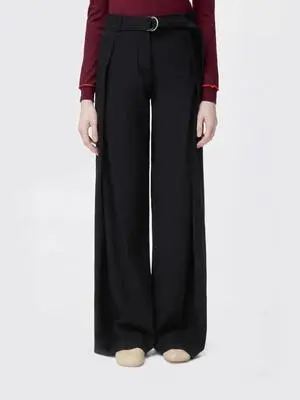 Loewe Wool Wide Leg Trousers - Black