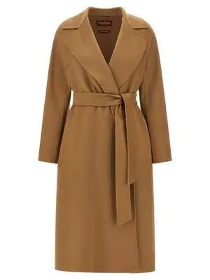 Max Mara MAX MARA Cles Robe Coat Cream