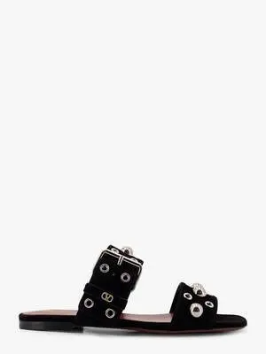 Valentino Garavani Suede Sandals - Black