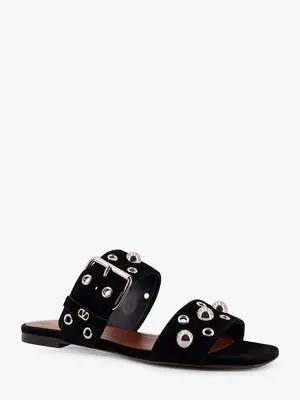 Valentino Garavani Suede Sandals - Black