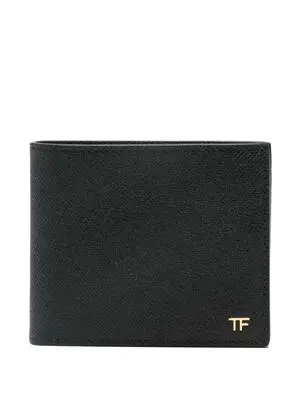 TOM FORD Bi-fold Card Holder With Logo - Black