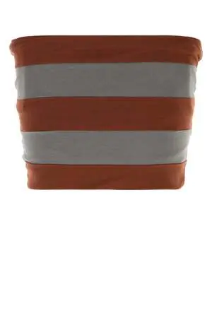 Miu Miu Embroidered Cotton Crop-top