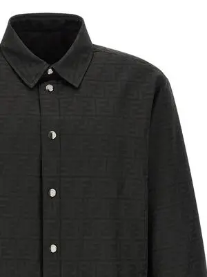 Fendi Ff' Jacquard Overshirt - Black