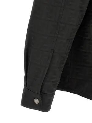 Fendi Ff' Jacquard Overshirt - Black