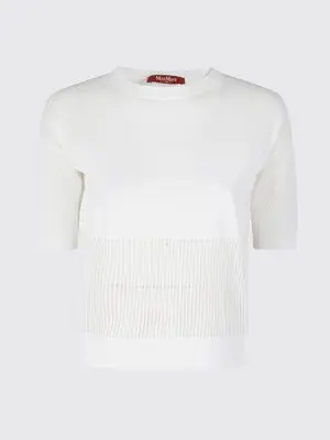 Max Mara Viscose Knit Top - White