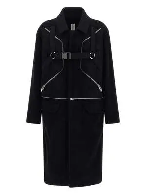 Rick Owens Blixa Jumbo Mac Zip-up Coat
