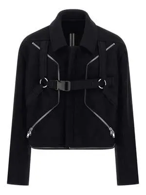 Rick Owens Blixa Jumbo Mac Zip-up Coat