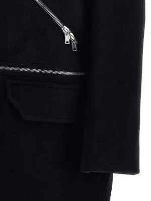 Rick Owens Blixa Jumbo Mac Zip-up Coat