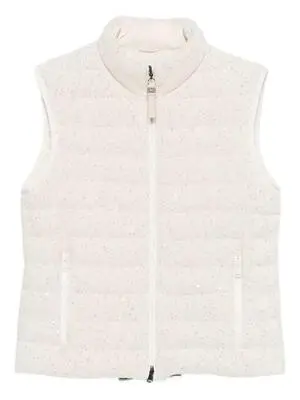 Brunello Cucinelli Sequined Vest - Brown