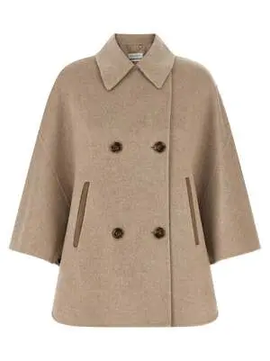 Max Mara Ospite' Cape - Cream