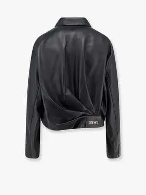 Loewe Cropped Leather Jacket