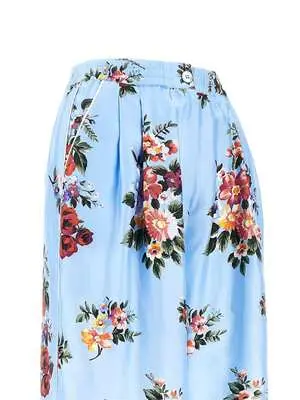Dolce & Gabbana Floral Silk Trousers