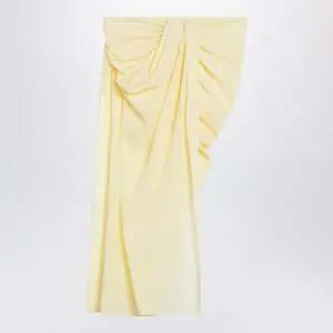 Jacquemus JACQUEMUS Asymmetric Pareo Skirt Yellow