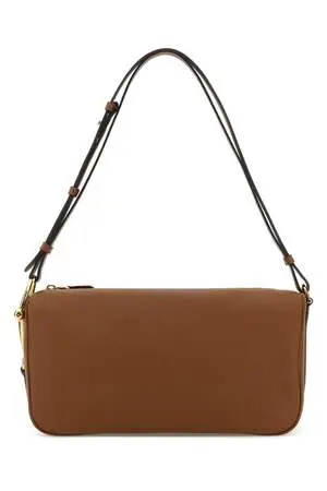 Gucci Caramel Leather Medium Half Horsebit Shoulder Bag - Brown