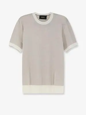 BOSS Necasio Silk And Cotton Sweater - Multicolor