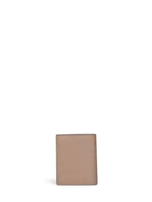 FERRAGAMO Warm Taupe Gancini Compact Wallet