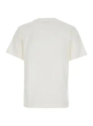 Burberry Embroidered Logo Cotton T-shirt - Multicolor