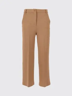 Max Mara Weekend Max Mara Women Weekend Max Mara Classic Cotton Blend Trousers Brown