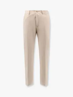 BOSS Cotton And Silk Trousers - Multicolor