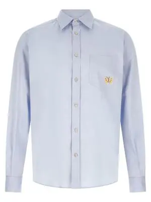 Valentino Garavani Oxford 'butterfly' Shirt - Blue