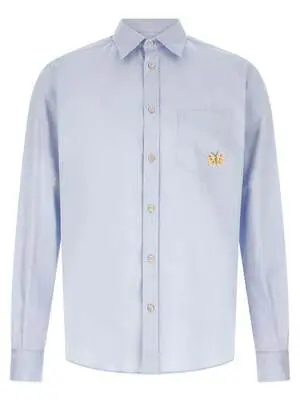 Valentino Garavani Oxford 'butterfly' Shirt - Blue